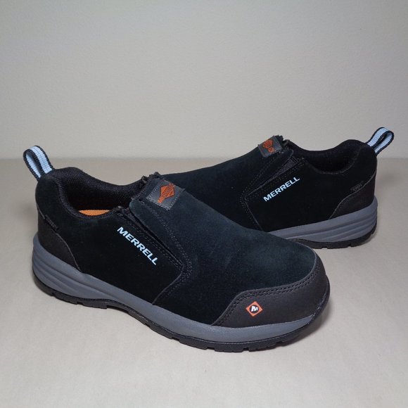 Merrell | Shoes | Merrell Size 75 M Windoc Moc Black Leather New Womens ...